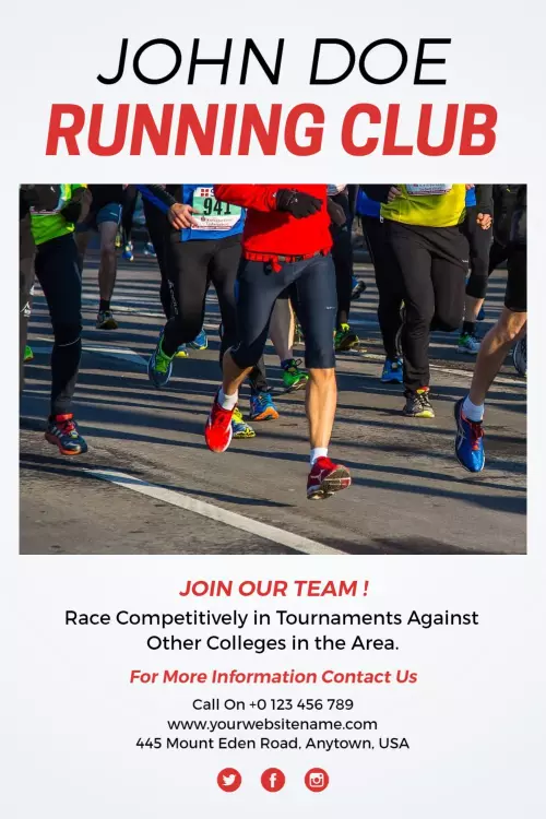 Running Flyer Templates - Customize & Download (Free)