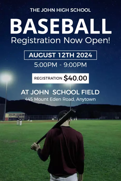 Free Baseball Flyer Templates - PhotoADKing