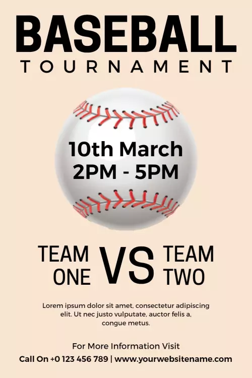 Free Baseball Flyer Templates - PhotoADKing