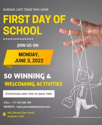 School Poster Templates | Customize & Download - PhotoADKing