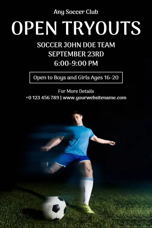 Free Soccer Flyer Templates - PhotoADKing