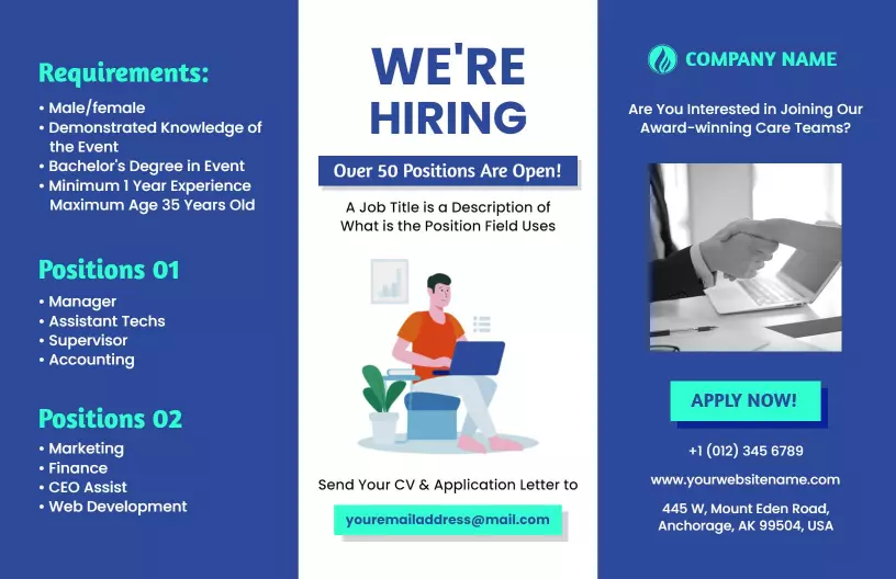 Customize Hiring Brochure Templates PhotoADKing