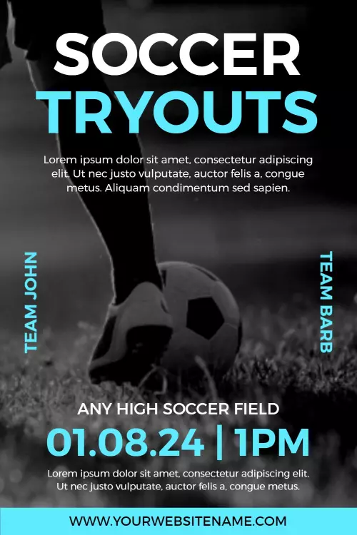 Free Soccer Flyer Templates - PhotoADKing