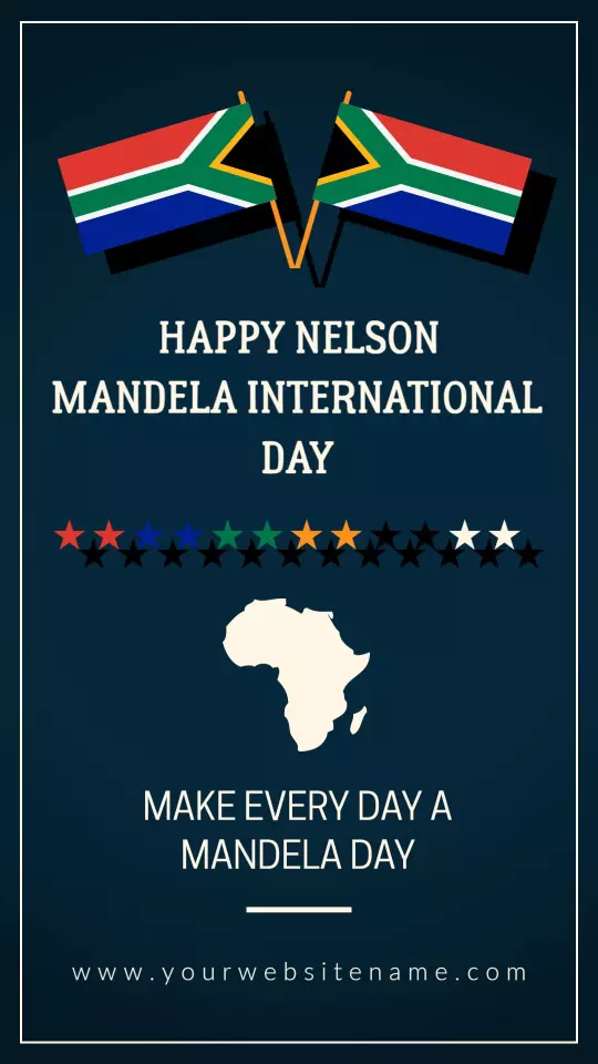 Nelson Mandela Day Poster Template - PhotoADKing