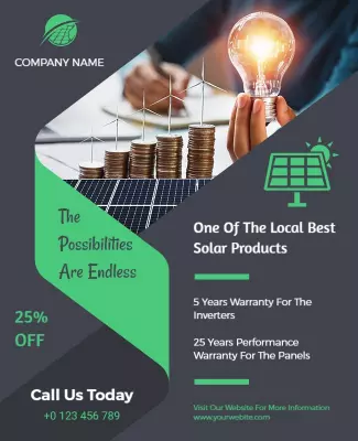Free Solar Flyer Templates - PhotoADKing