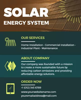 Free Solar Flyer Templates - PhotoADKing