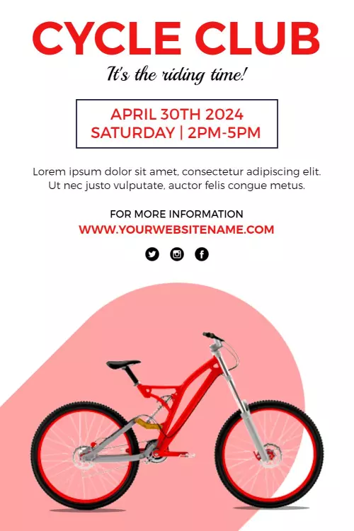 Free Cycling Flyer Templates - PhotoADKing