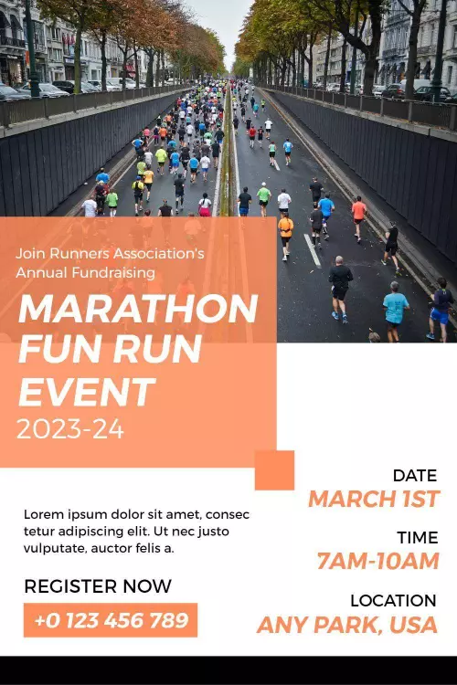 Free Running Flyer Templates - PhotoADKing